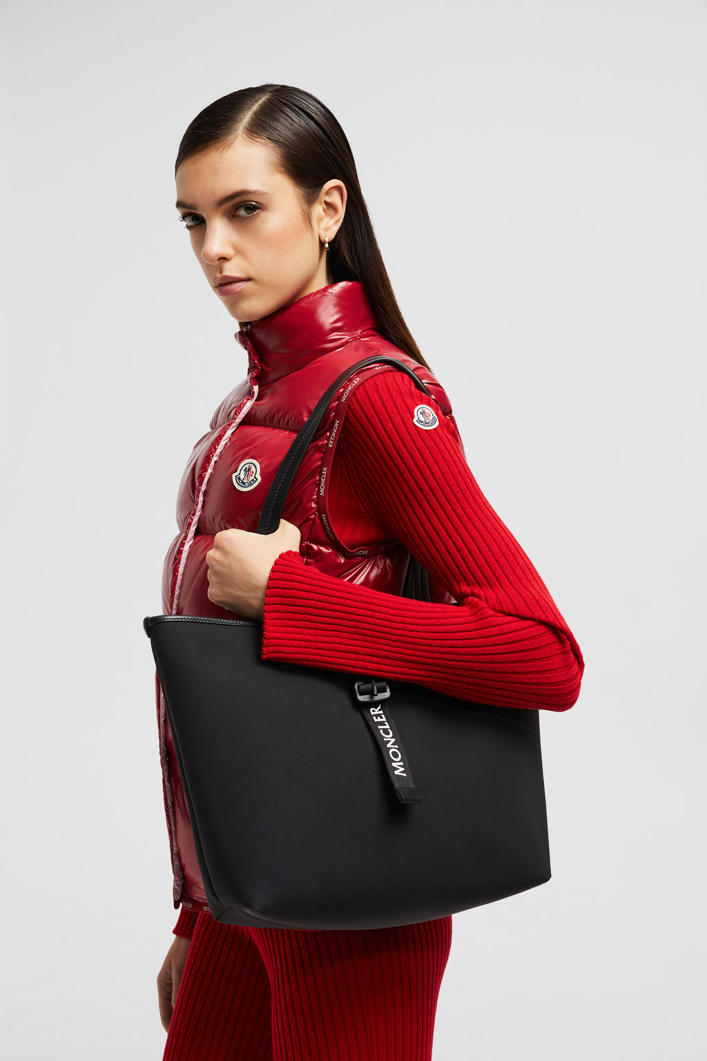Black Trick Tote Bag - Bags & Small Accessories for Women | Moncler US