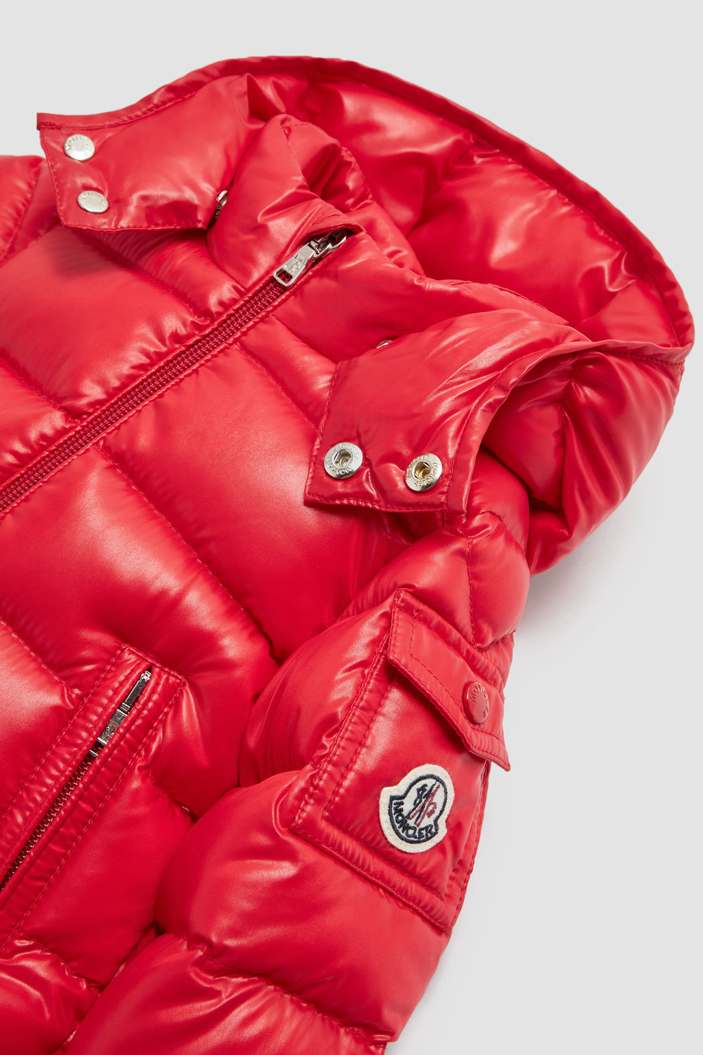 Piumino Moncler Maya Baby Rosso Scarlatto - Capispalla Children ...