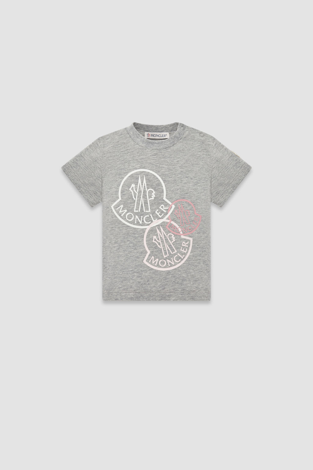 Gray Logo Motif T-Shirt - Clothing for Children | Moncler DK