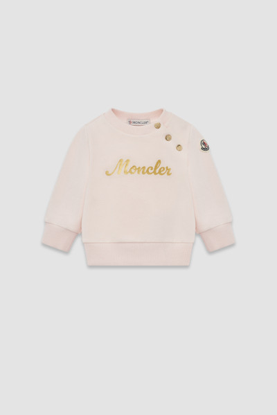 Soft Pink Logo Sweatshirt - Clothing for Children | Moncler US