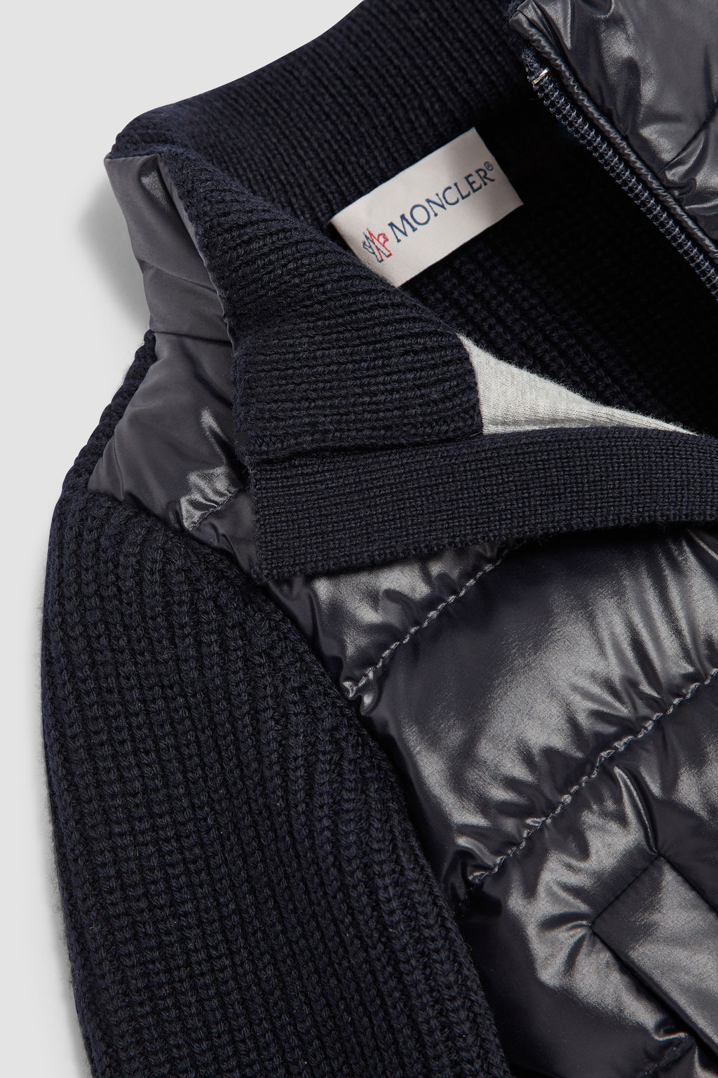 Royal Blue Padded Zip-Up Cardigan - Clothing for Children | Moncler US