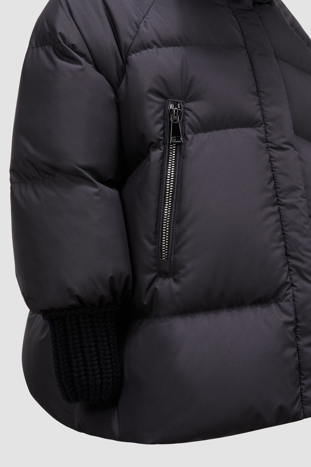 Black Ronda Down Jacket - Down Jackets & Vests for Children | Moncler ES