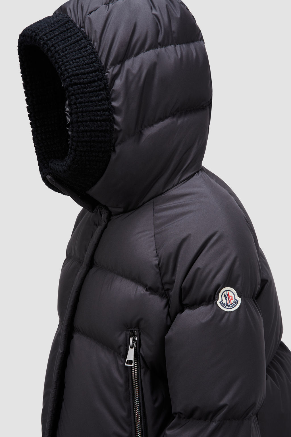 Black Ronda Down Jacket - Down Jackets & Vests for Children | Moncler US
