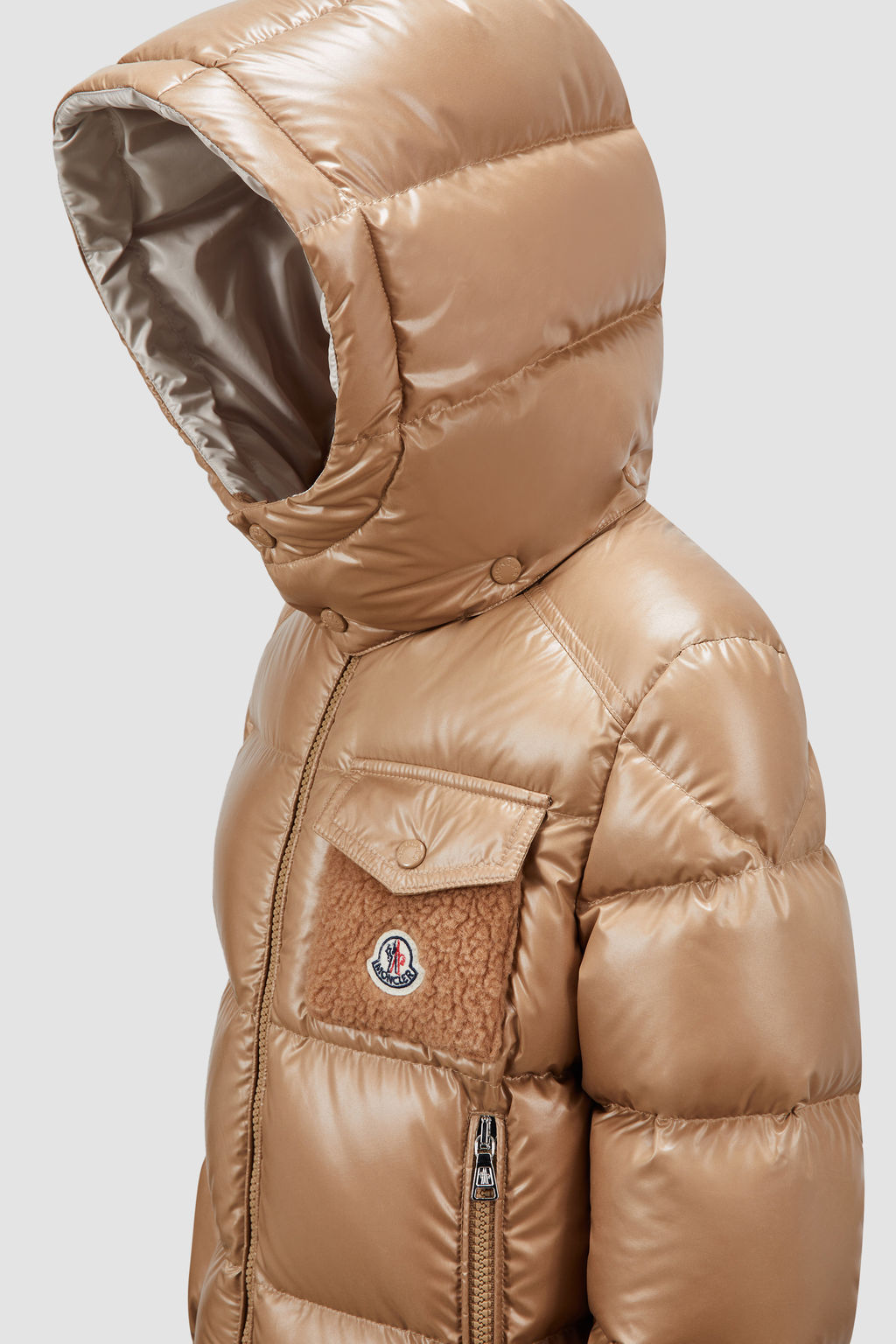 Beige Yule Down Jacket - Down Jackets & Vests for Children | Moncler NL