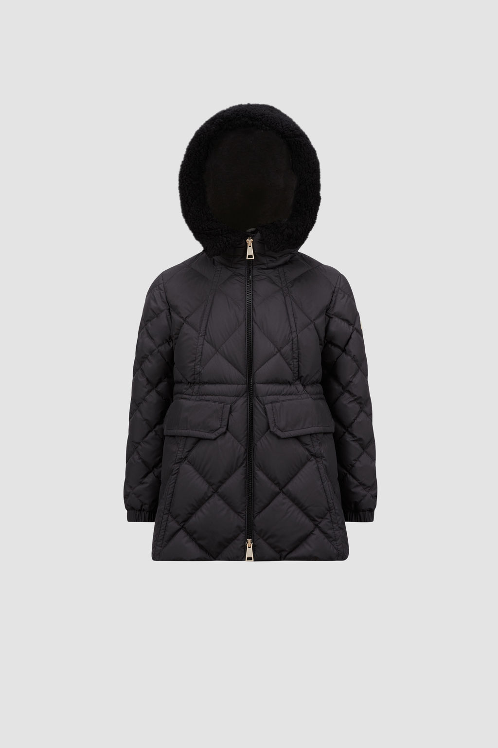 Black Ronda Down Jacket - Down Jackets & Vests for Children | Moncler ES