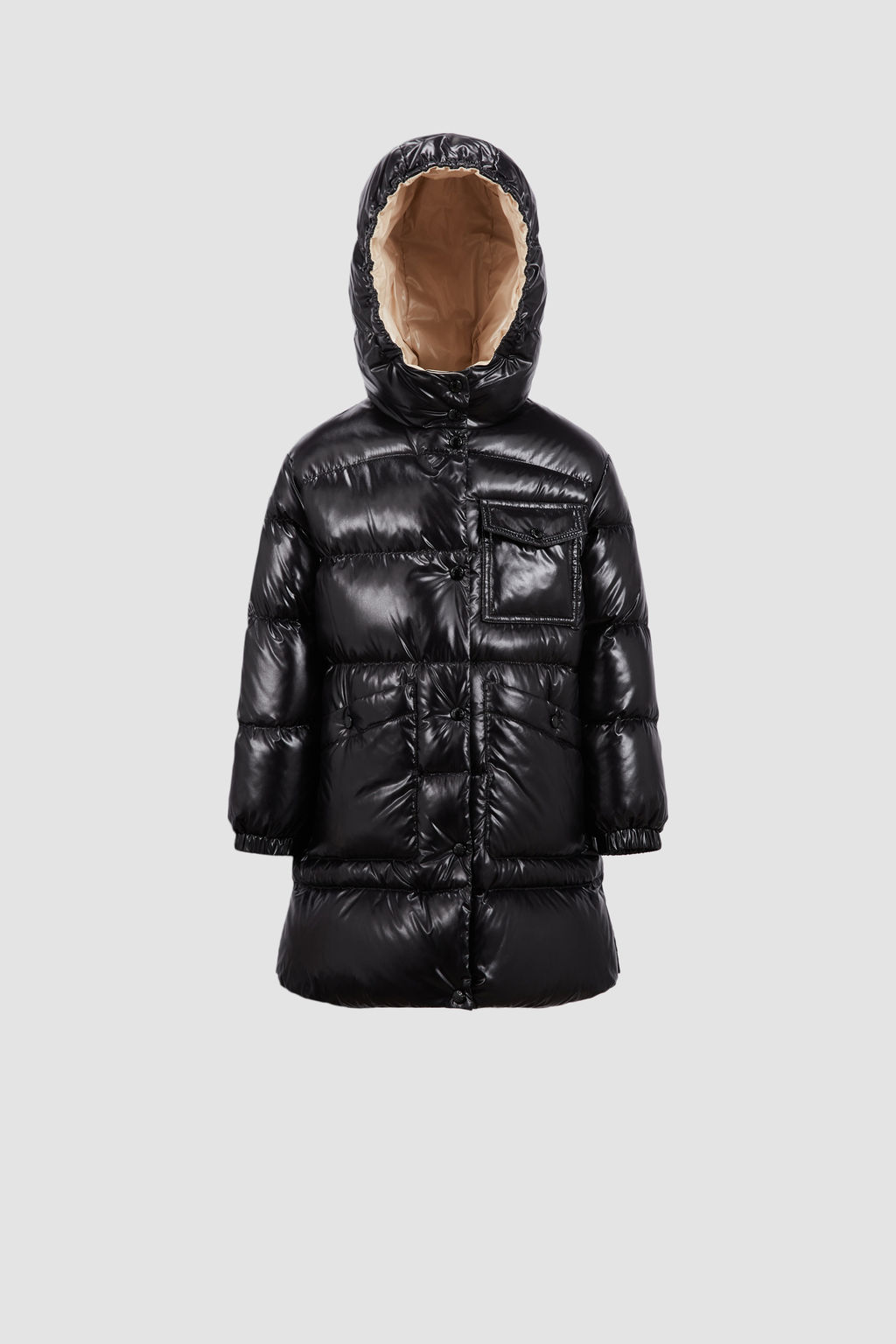 Black Ronda Down Jacket - Down Jackets & Vests for Children | Moncler ES