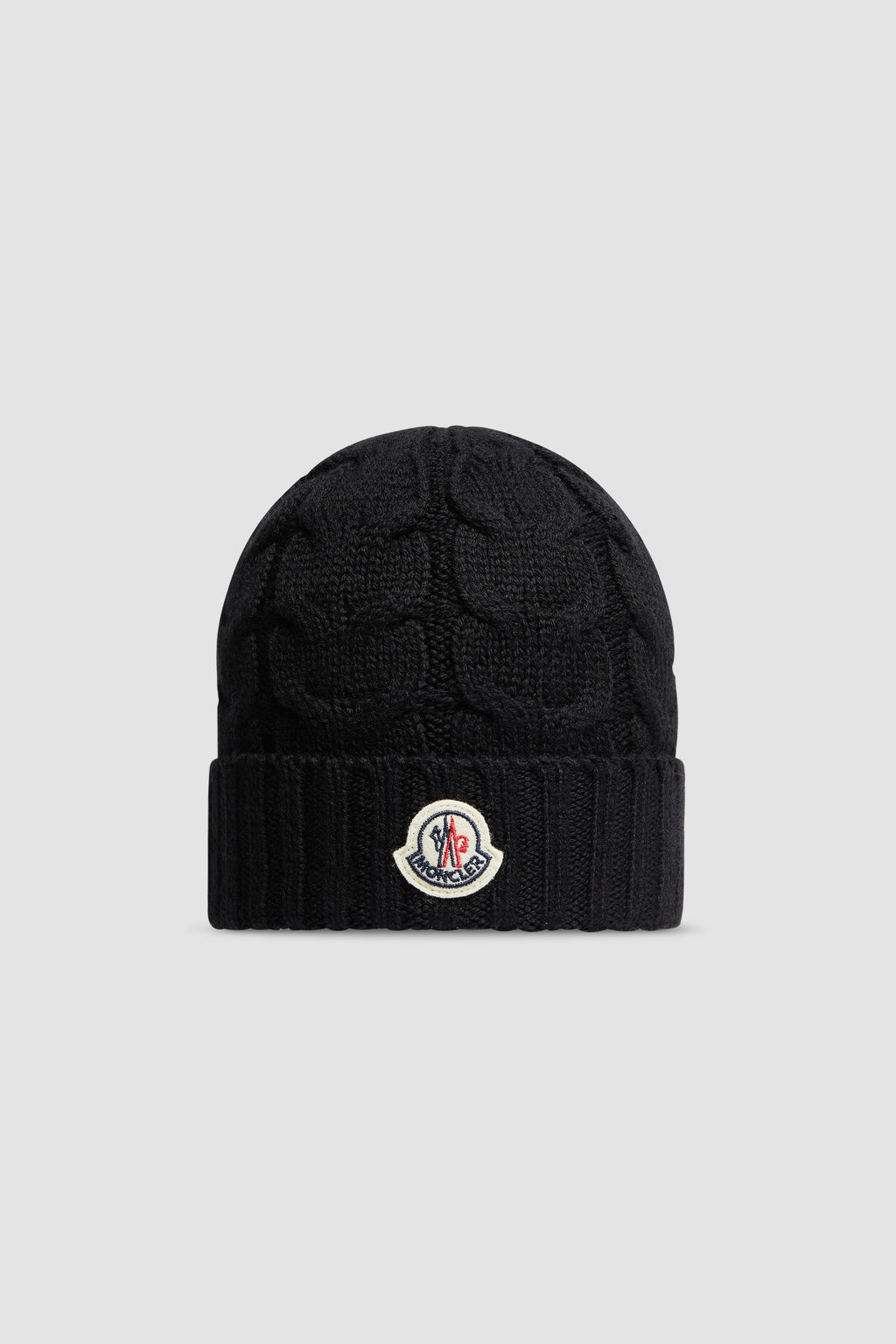 Black Cable Knit Wool Beanie - Accessories & Shoes for Children ...