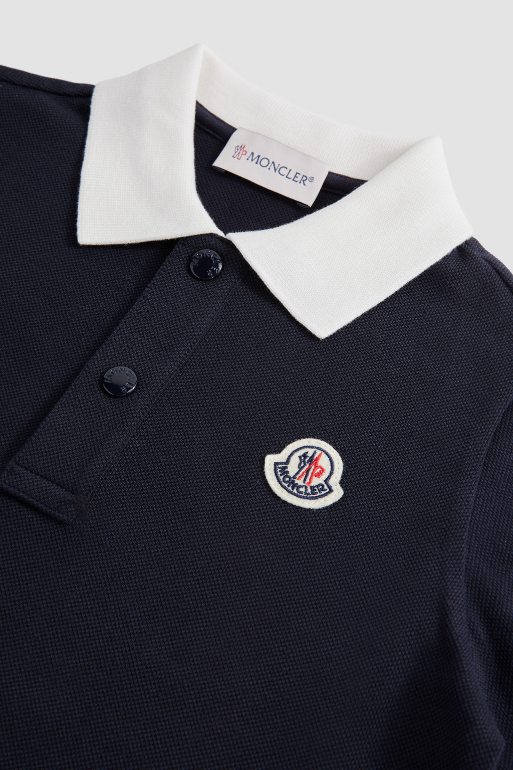 Night Blue Logo Polo Shirt - Polos & T-shirts for Children | Moncler HR
