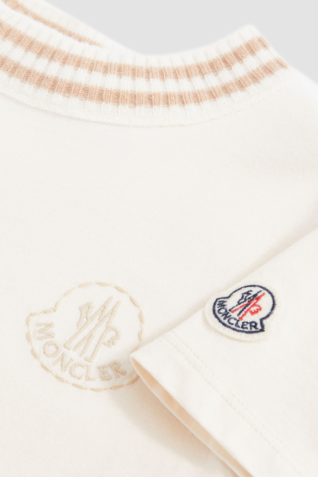 Off White Embroidered Logo T-Shirt - Polos & T-shirts for Children ...