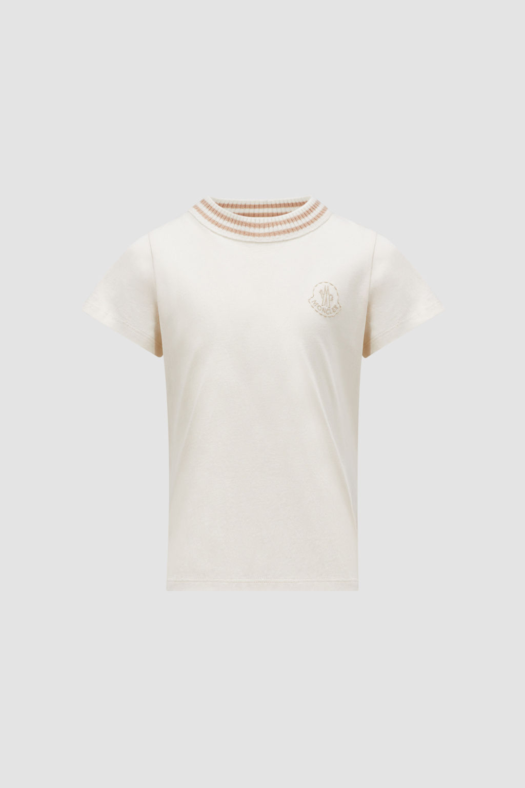 Off White Embroidered Logo T-Shirt - Polos & T-shirts for Children ...