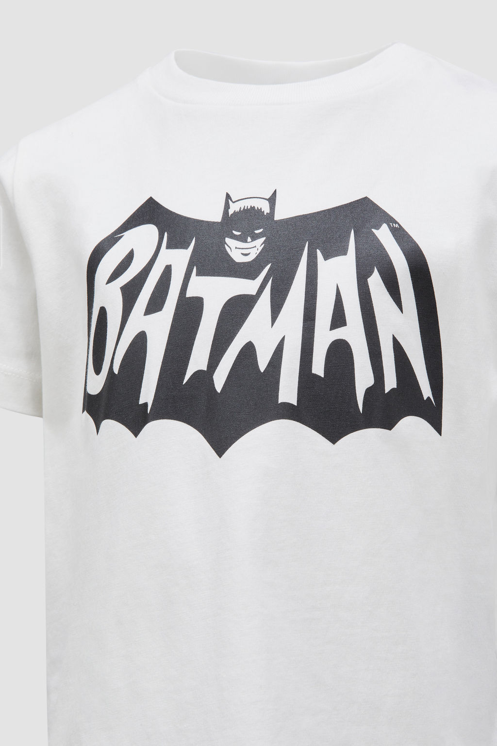 White Batman Logo T-Shirt - Polos & T-shirts for Children | Moncler GB