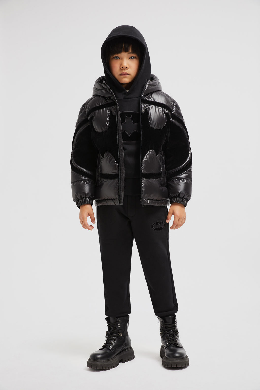 Black Batman Logo Sweatpants - Pants & Tracksuits for Children | Moncler US