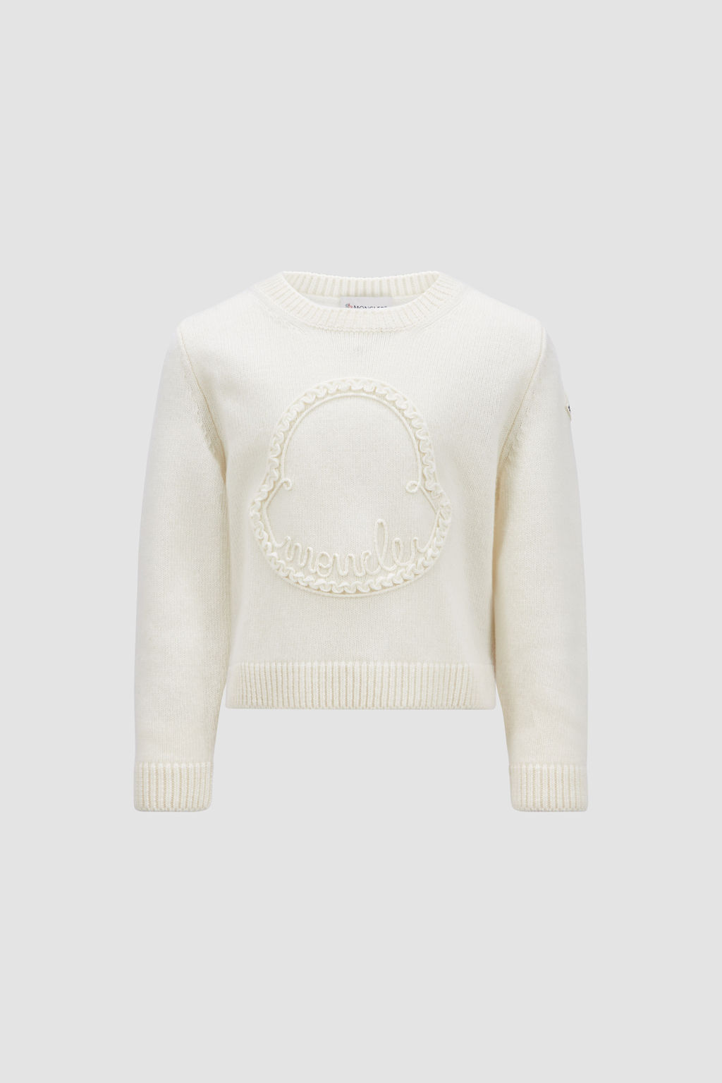 White Embroidered Logo Wool & Cashmere Jumper - Sweatshirts & Knitwear ...