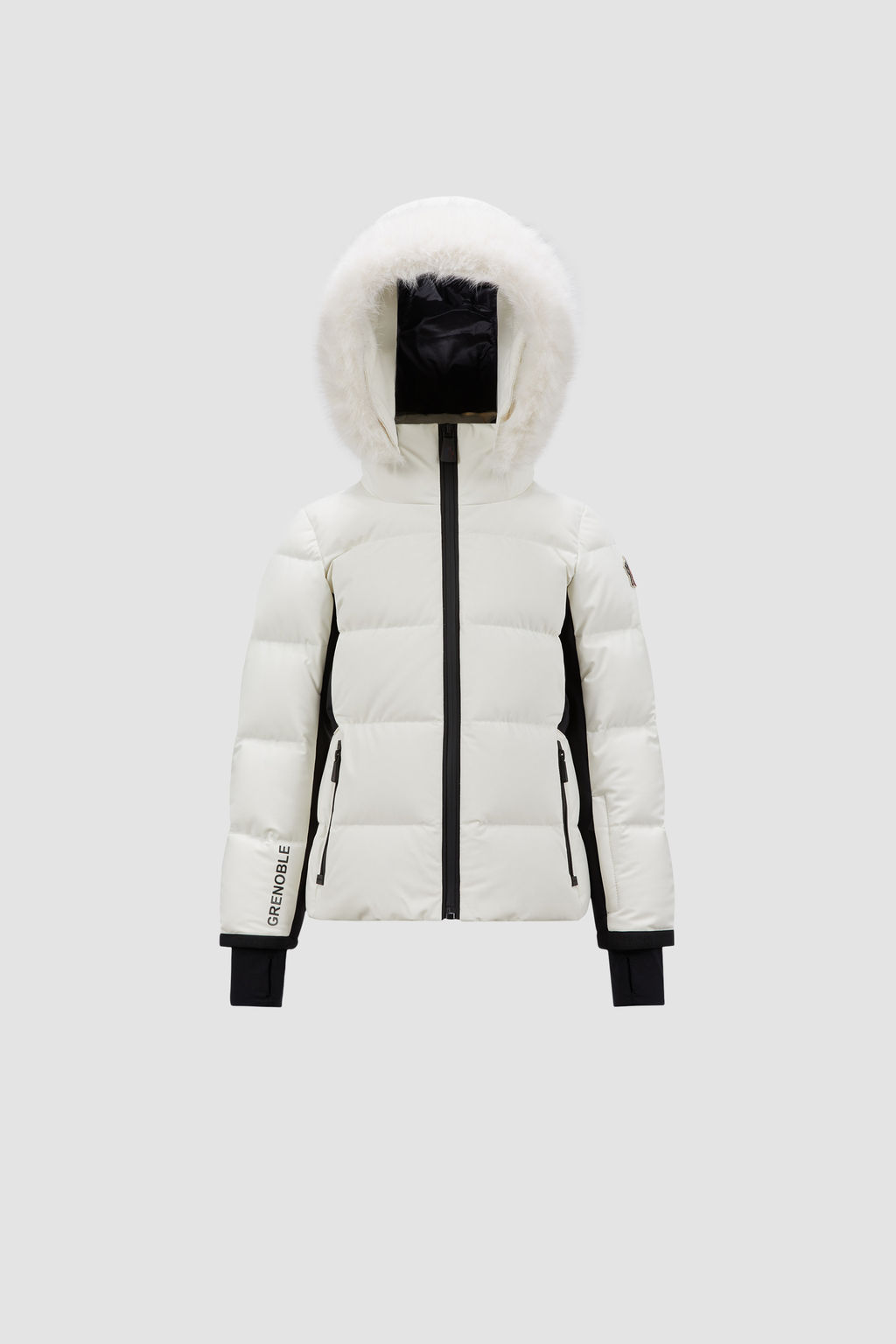 White New Guyane Down Jacket - Down Jackets & Vests for Children ...