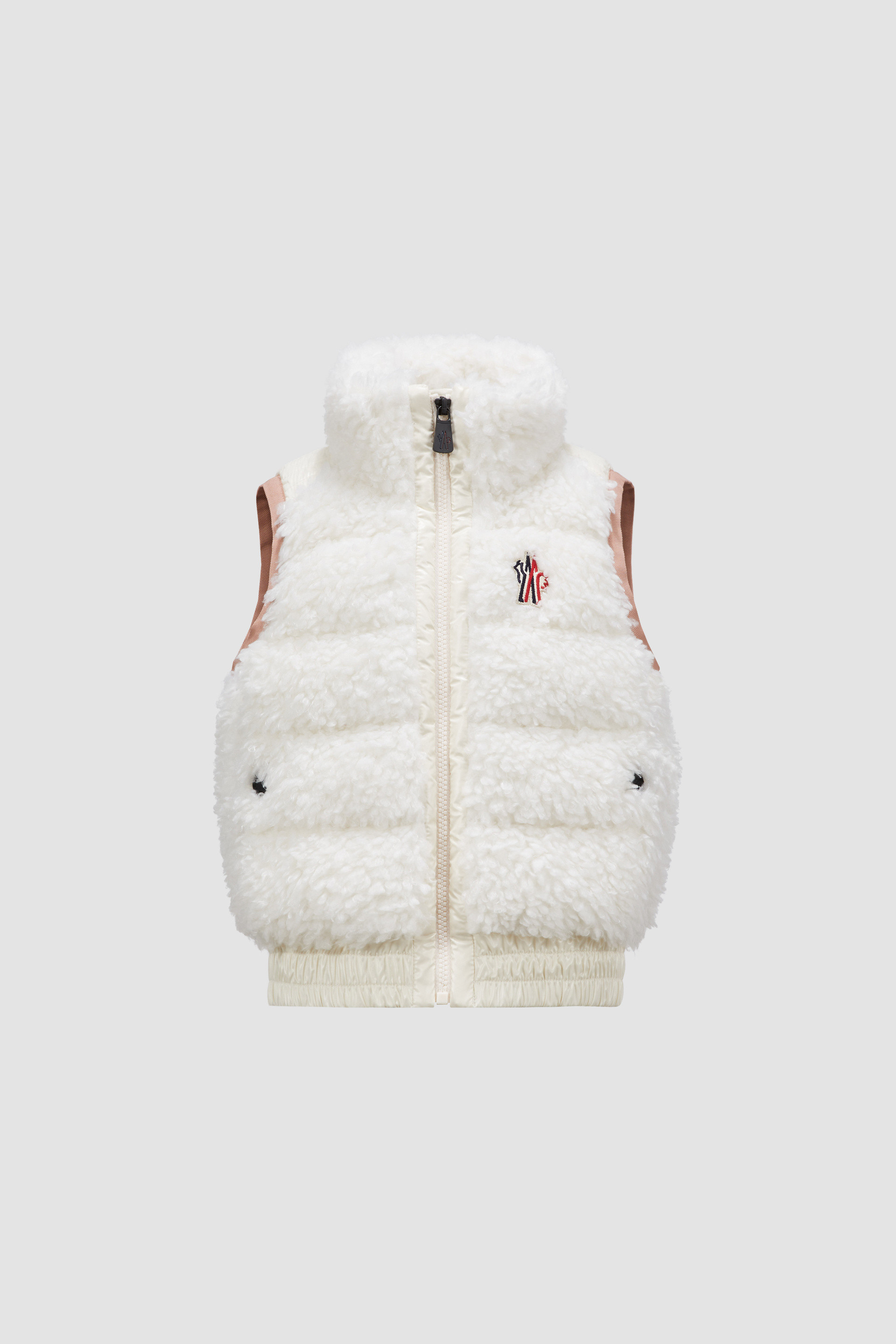 White Padded Teddy Vest - Down Jackets & Vests for Children | Moncler US