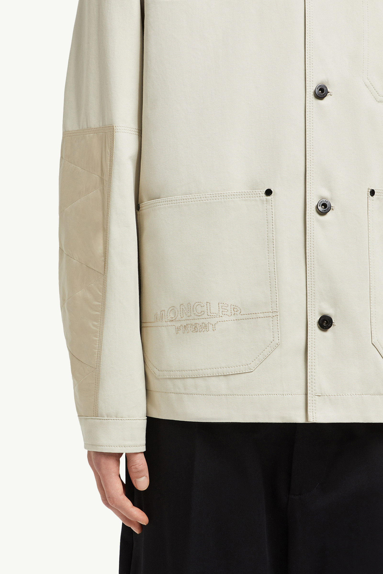 Beige Moncler x FRGMT Geike Cotton Shirt Jacket - Moncler x Beige Moncler x FRGMT Geike Cotton Shirt Jacket - Moncler x
